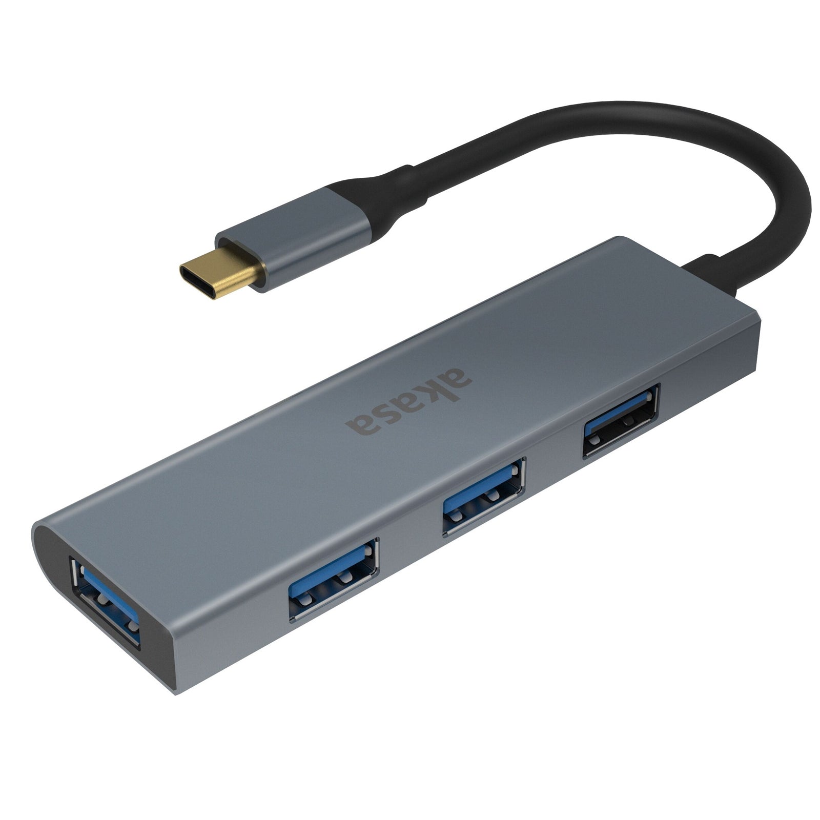 Akasa AK-CBCA25-18BK USB Type-C 4 Port Hub - PC Shack