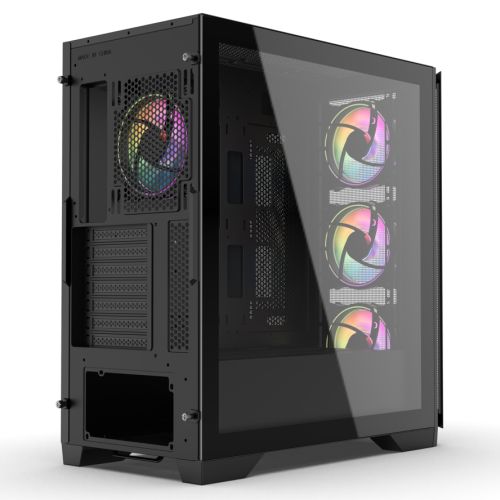 Vida Aquilon Black ARGB Gaming Case - PC Shack