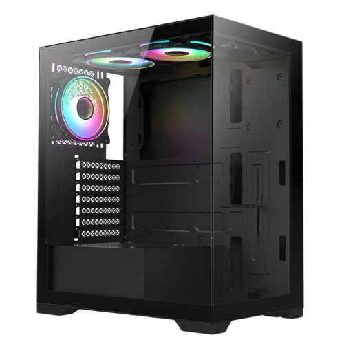 Vida Vetro Black ARGB Gaming Case - PC Shack