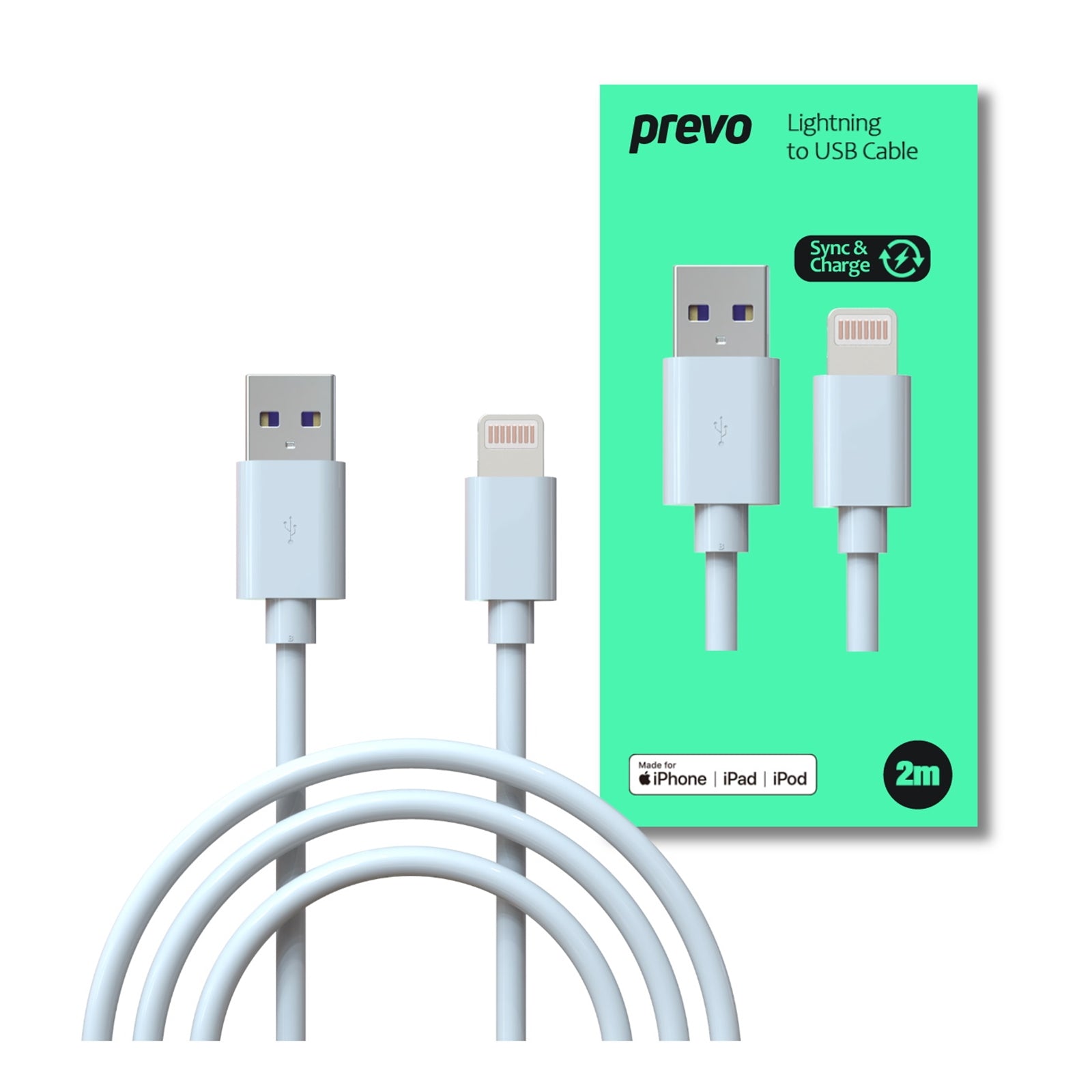 Prevo USB-LIGHTNING-2M Lightning Cable - PC Shack